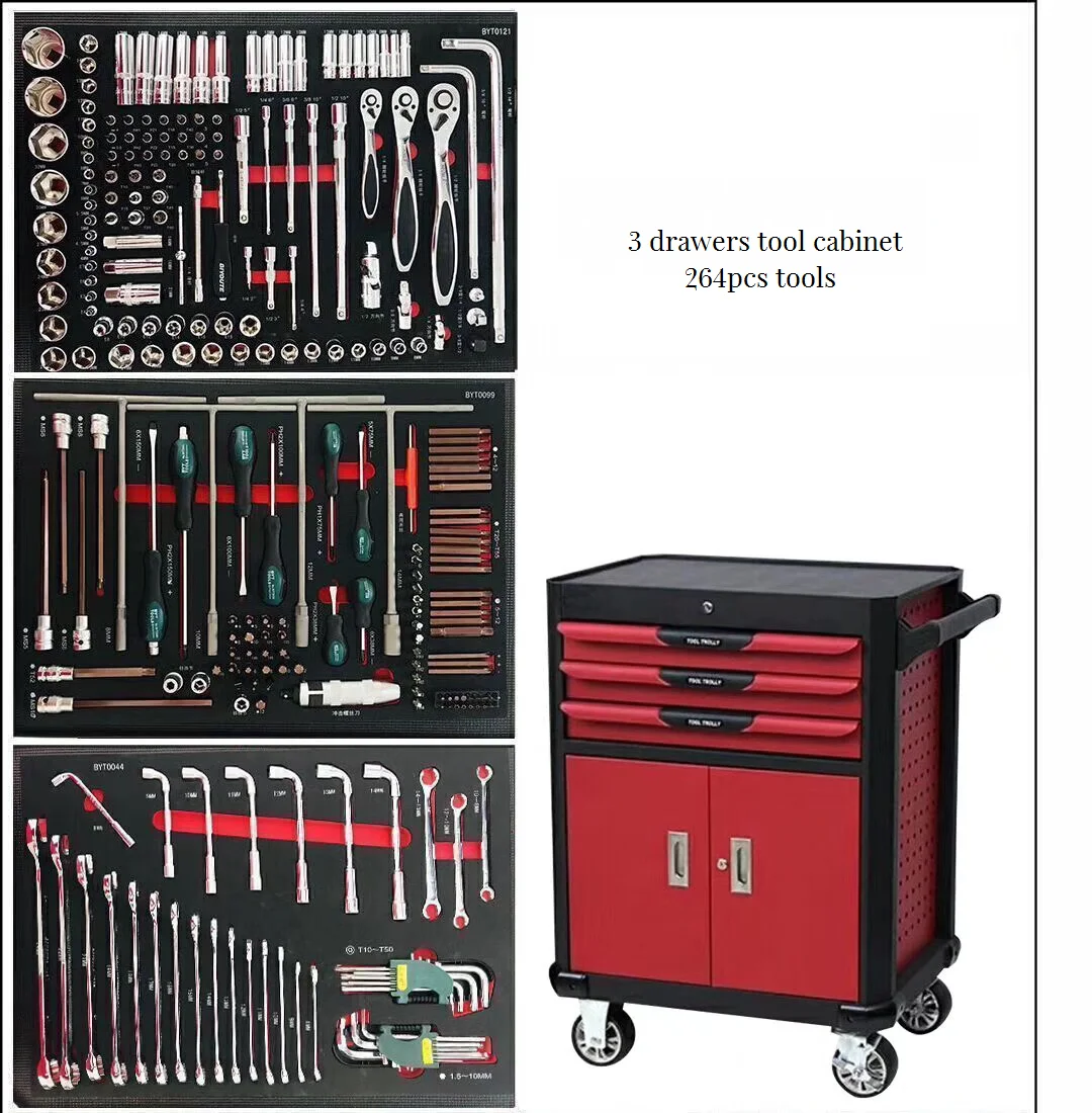 Vehicle Service Portable Tool Box Trolley - Durable & Versatile