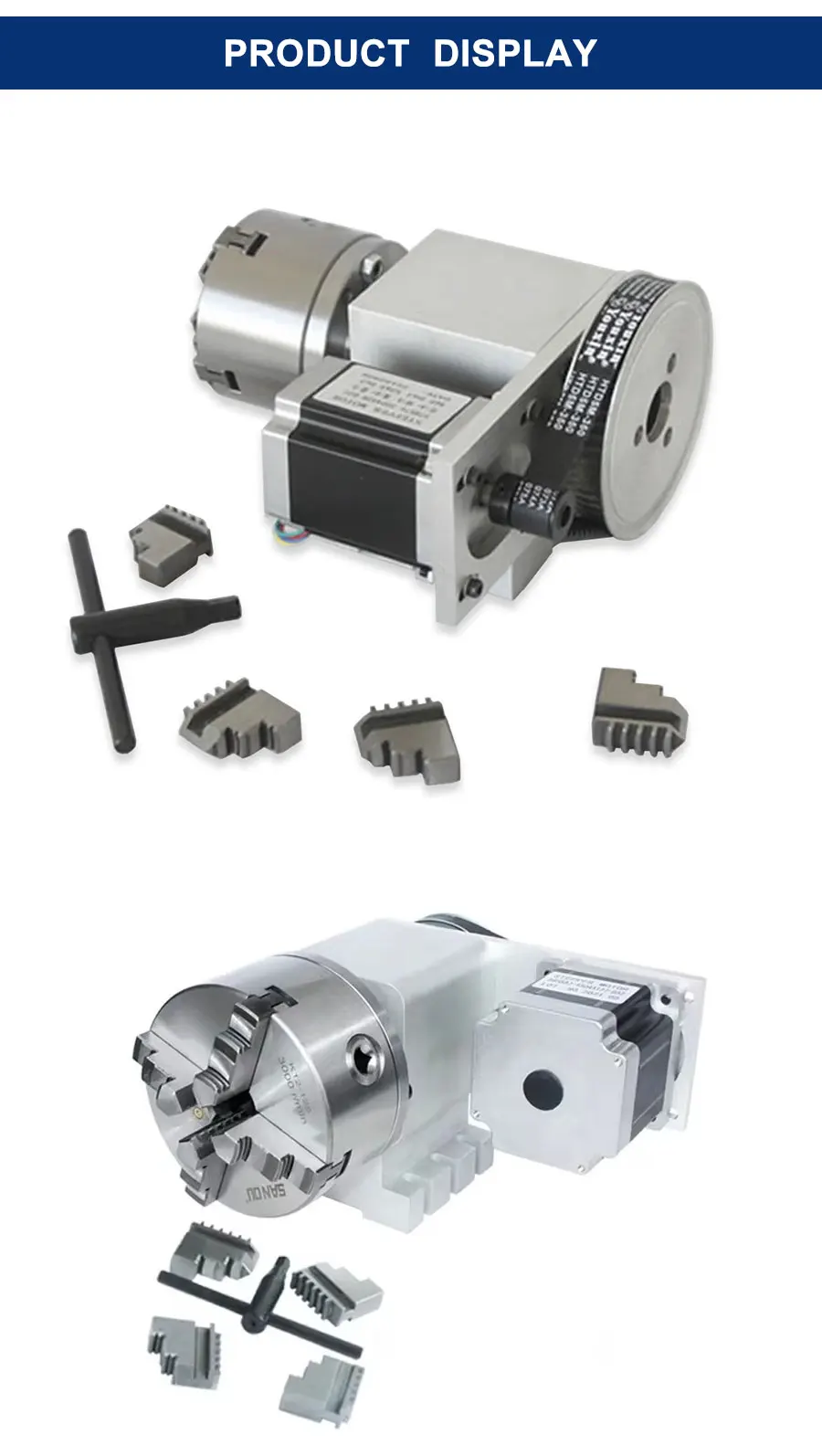 Durable 3 Jaw/4 Jaw CNC Dividing Head Quick Indexing and Safe ...