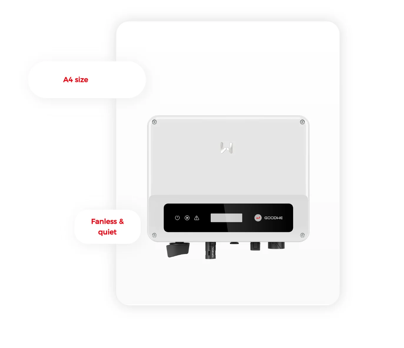 Goodwe700w 1kw 2kw 3kw Hybrid Goodwe Gw10-et Inverter With Li-ion ...