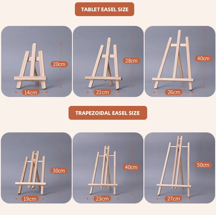Art Supplier Drawing Painting Artwork Display Wooden Easel