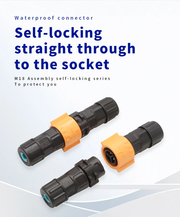 Self-Locking Assembly Waterproof Line Aviation Plug IP67 Automotive ...