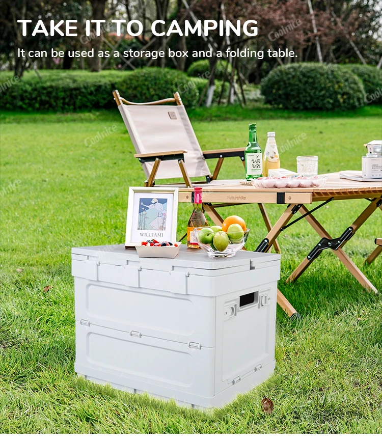 Home Car Camping Multifunctional Plastic Folding Box Portable Storage ...