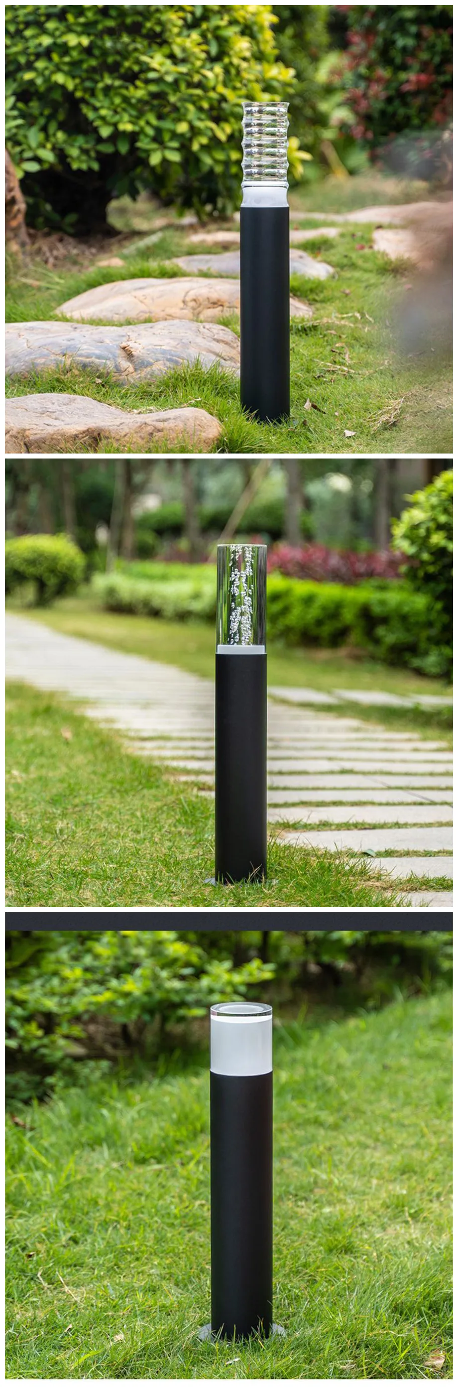 Outdoor Waterproof IP65 E27 LED Bollard Light for Landscape Yard Pathway LED Garden Lawn Light ...