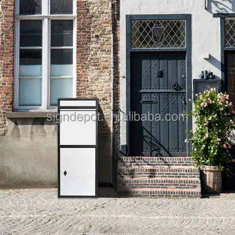Outdoor Free Standing Parcel Delivery Drop Box Mail Package Drop Box ...