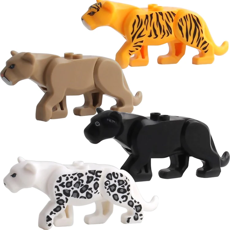 Zoo Safari Jungle Model Building Blocks Toy Animals Figures Made Of ...