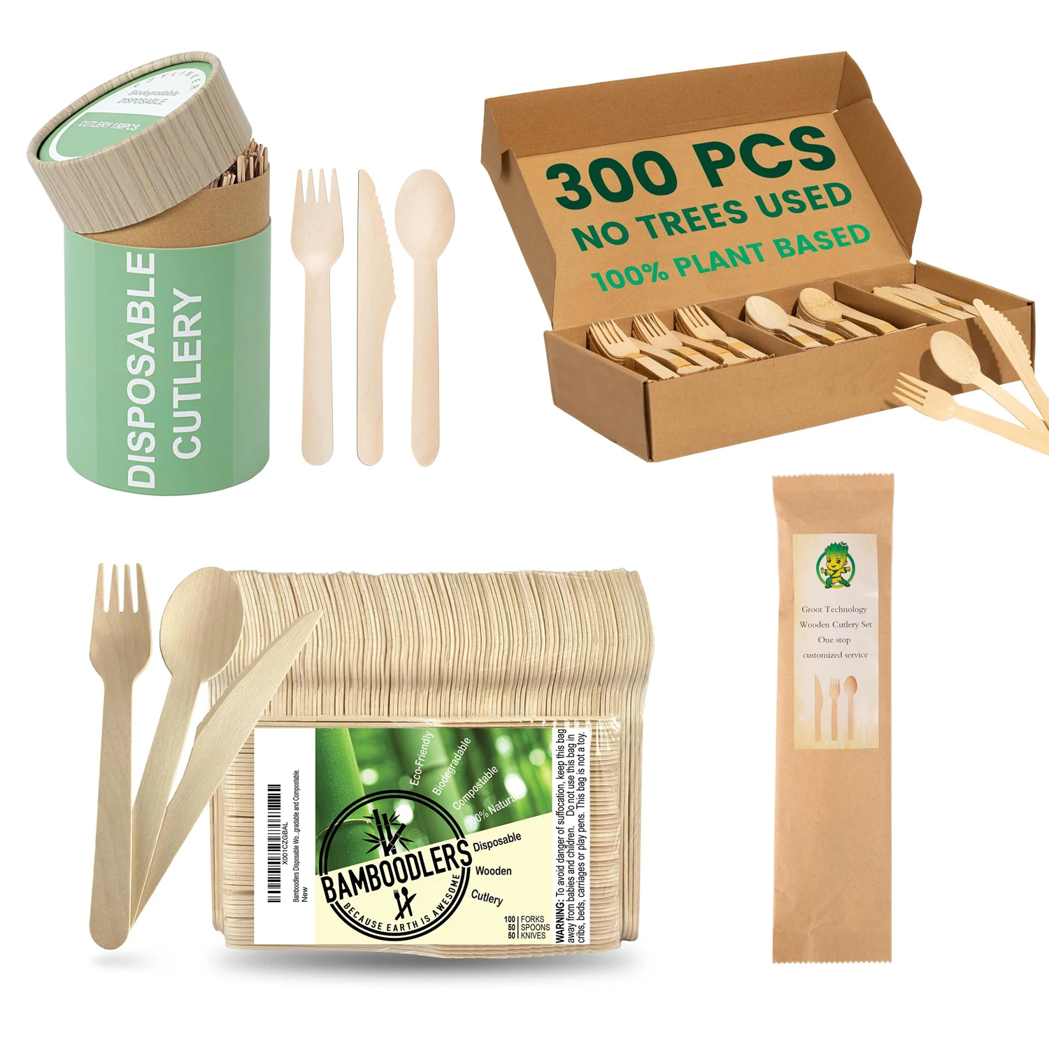 Vegan Friendly Degradable Custom Printed High Quality Utensils 160mm ...