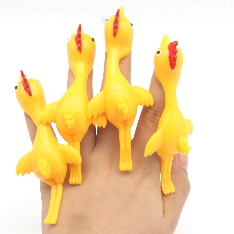 Wholesales Catapult Chicken Prank Fun Toy Catapult Chicken TPR Soft ...