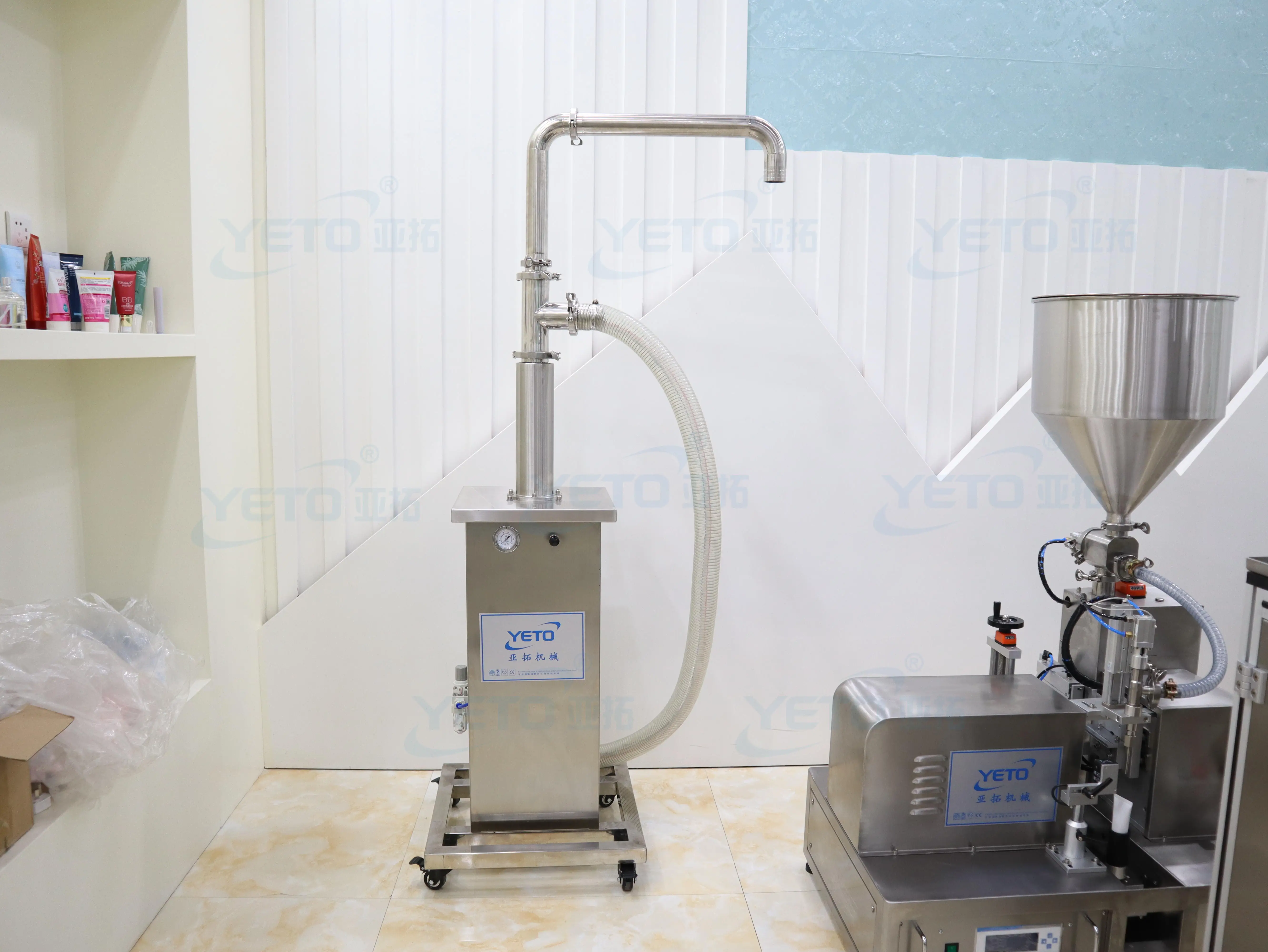 YETO Pneumatic Cosmetic Cream Paste Viscosity Ointment Transfer Pump ...