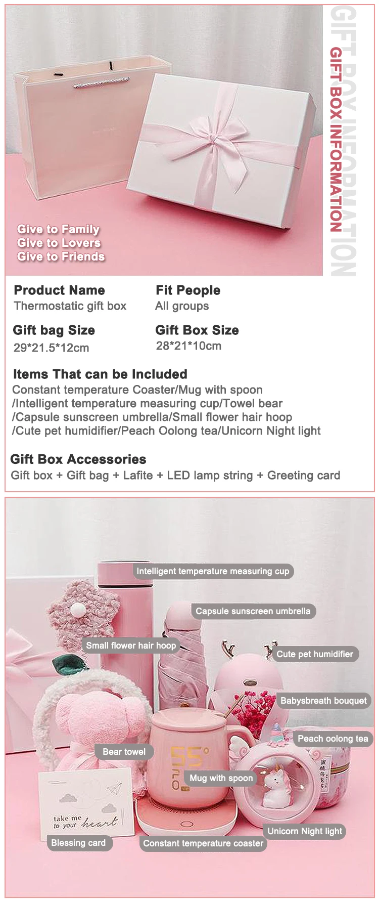 Custom Logo Gift Box Set Thermostatic Cupporcelai Vaccum Flask Ceramic ...