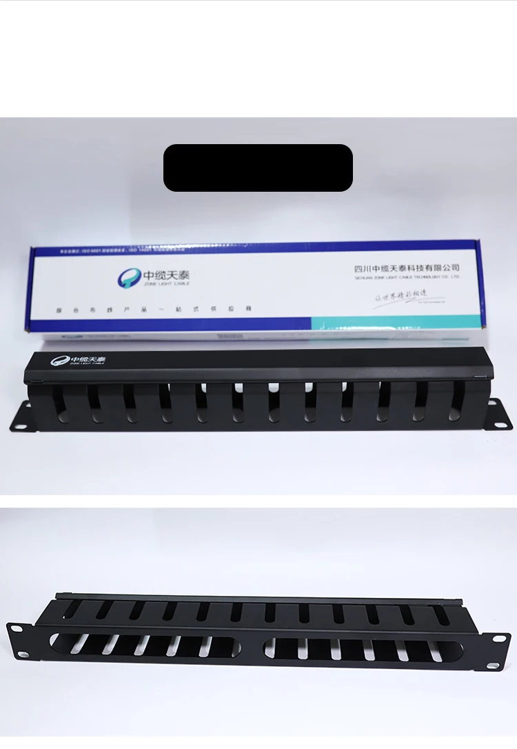 Blank Patch Panel 24 Port Cat5e Network Cable Management Kits 19 Inch ...