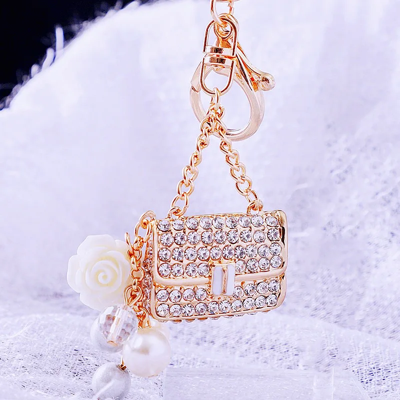 Wholesale Creative Metal Keyring Rhinestones High Heel Shoe Key Chain ...