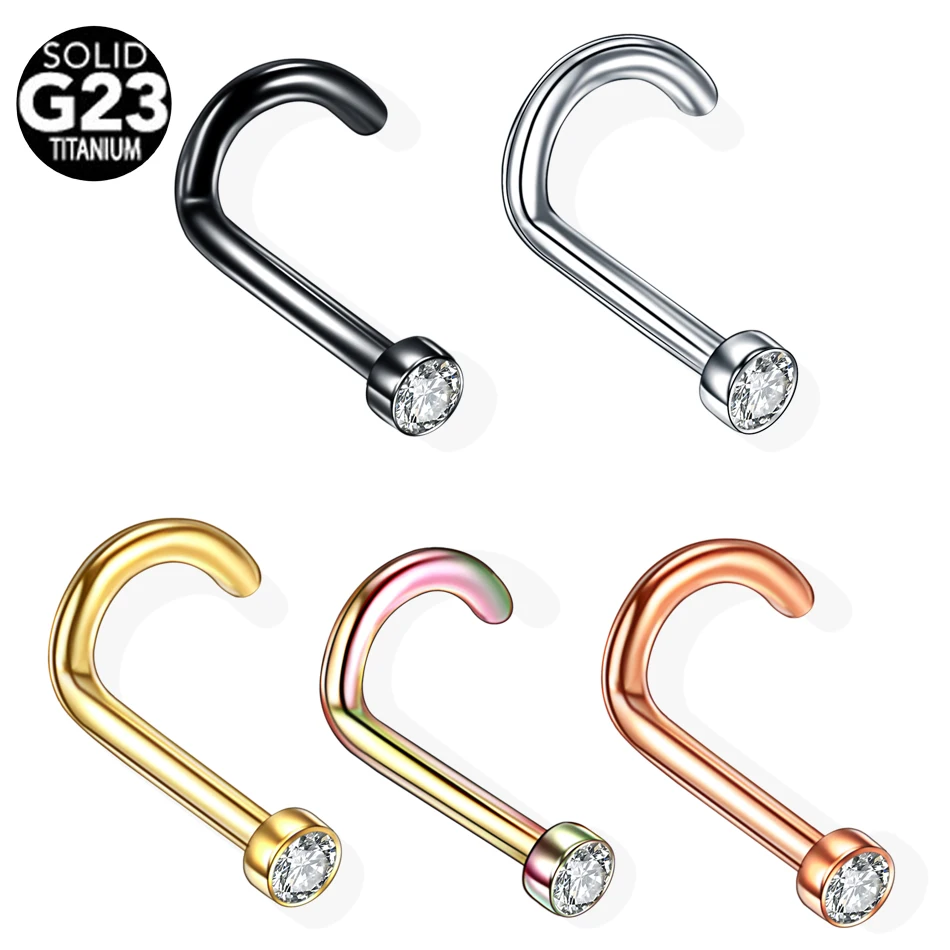 Gaby New G23 Titanium High Polished New Fashion Titanium Nose Ring ...