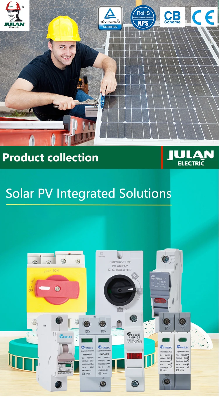 Solar Surge Protection Dps Spd 1000vdc 4poles 20ka 40ka Dc Surge ...