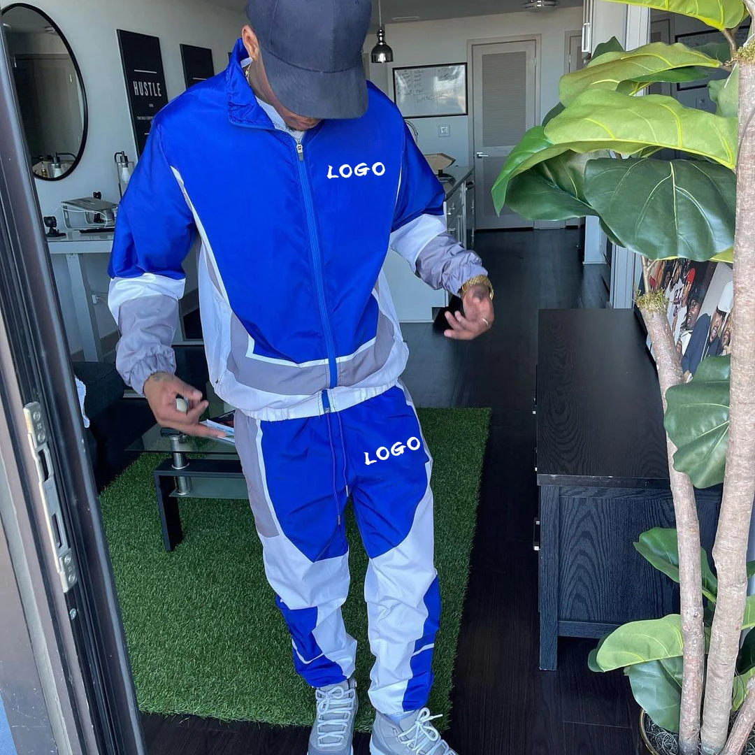 2024 Custom Winter Windbreaker Jacket & Jogger Set for Men