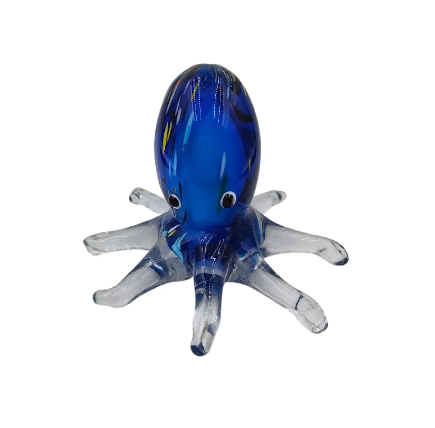 Modern Colored Murano Glass Handicraft Sculpture Art Glass Octopus ...