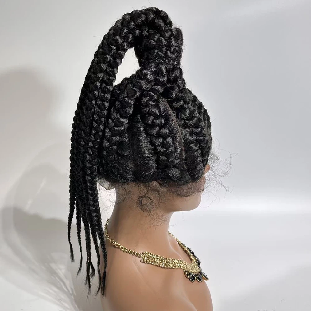 24inch Full Lace Front Cornrow Braid Wigs For Black Women Wholesale