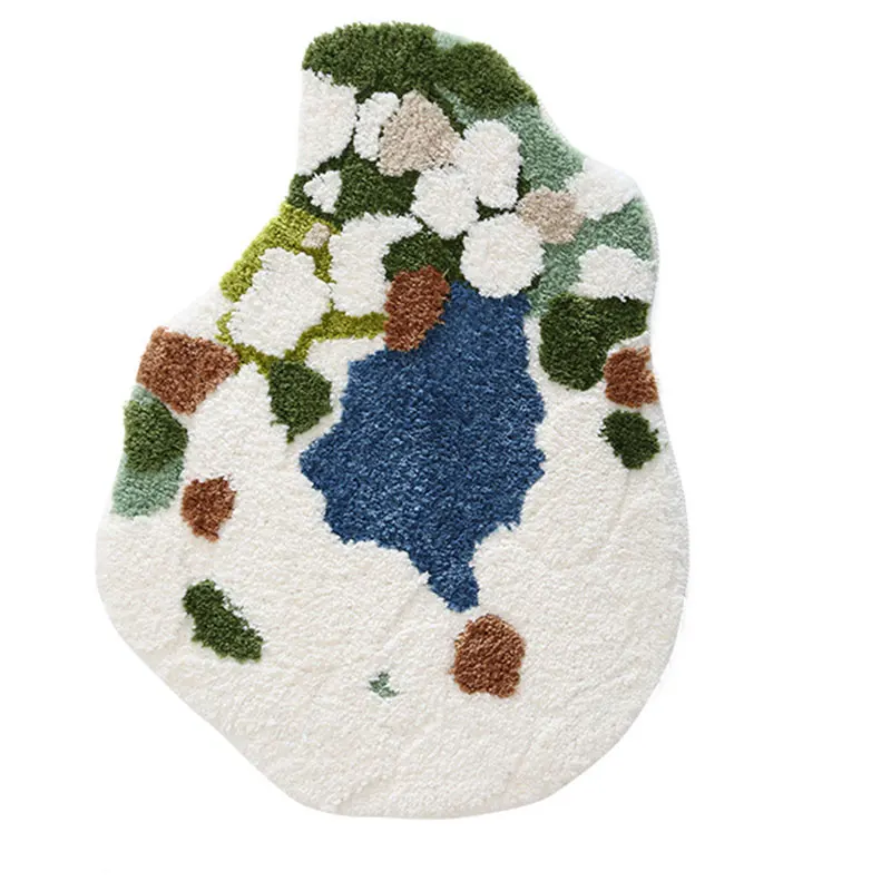 Espeon Plush Forest Moss Landscape - Hand-Made Wool Rugs