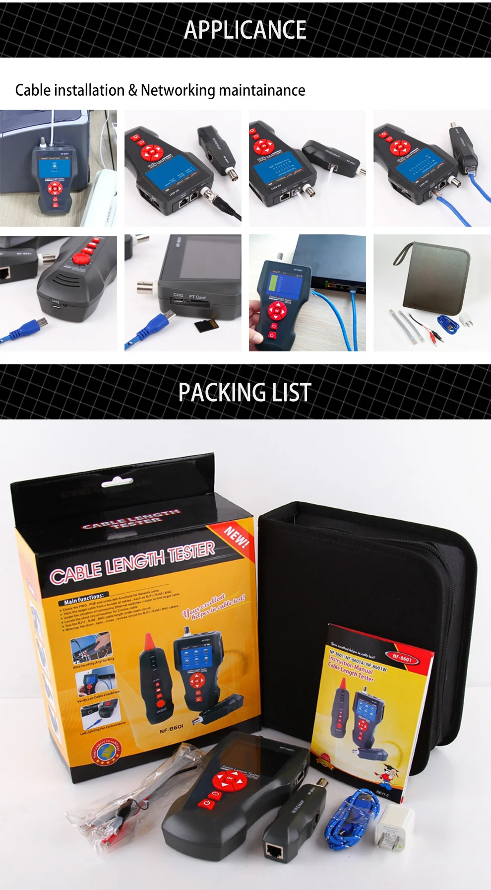 Multi-functional Lan Network Cable Tester Include Poe/ping Testing ...