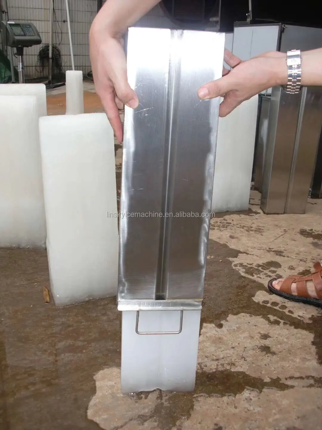 1000kg Ice Maker Brine Refrigeration Commercial Ice Block Machine