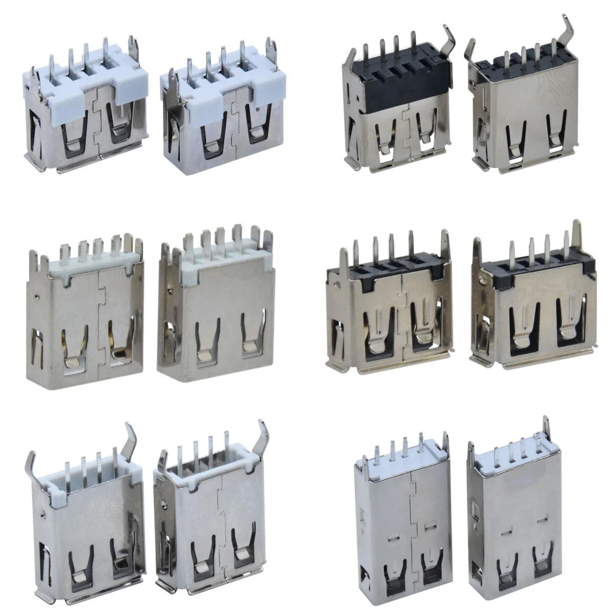 Kandens Mid Mount Usb 2.0 Female Port Smt Type A Jack Connector 4 Pin ...