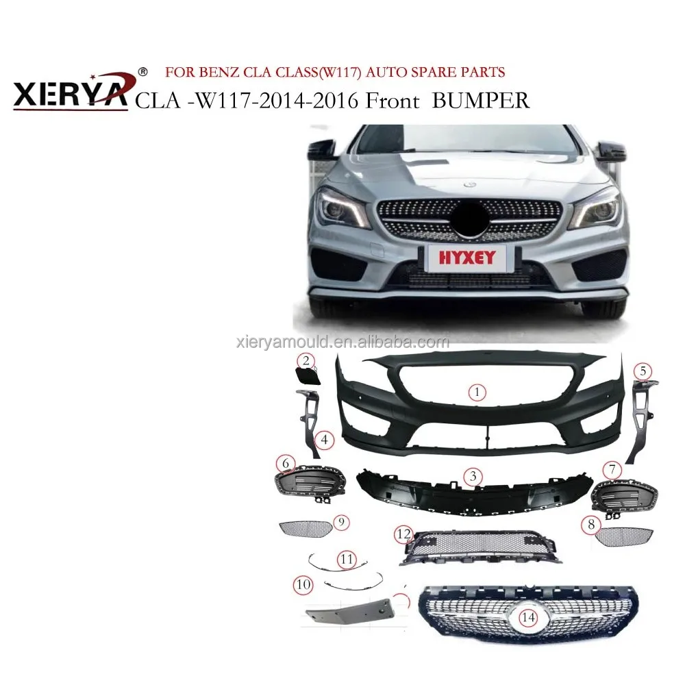 梅赛德斯CLA级C117 (2017-2018)，带PDC AMG的前保险杠，中国，1178802301 1178802201 1178801200 1178801100 1178804840 ...