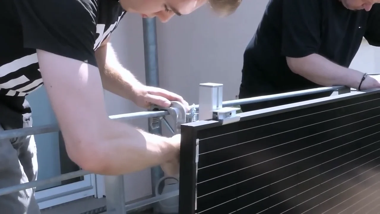 Solidly Installed Balcony Solar Mounting Bracket For Micro Inverter ...