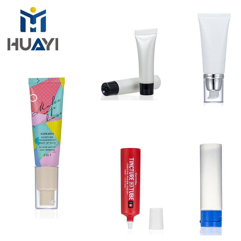 Clear Transparent Cream Plastic Tubes Aluminum Cosmetic Tubes For ...
