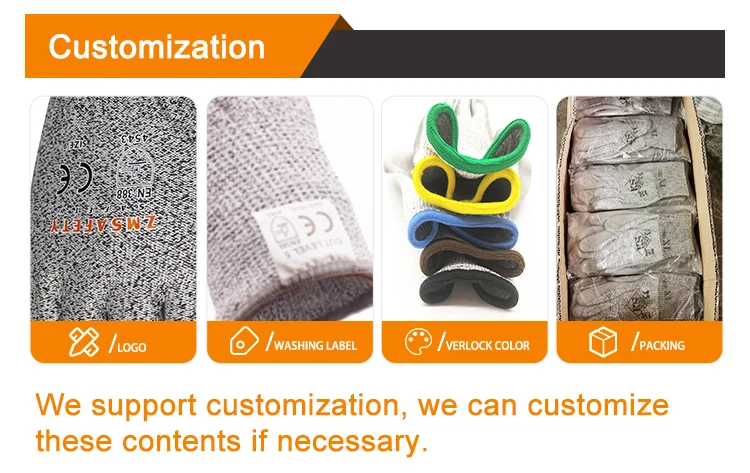 En388 4543 Safety Gloves Cut Resistant Level 3 Glass Handling Wood ...