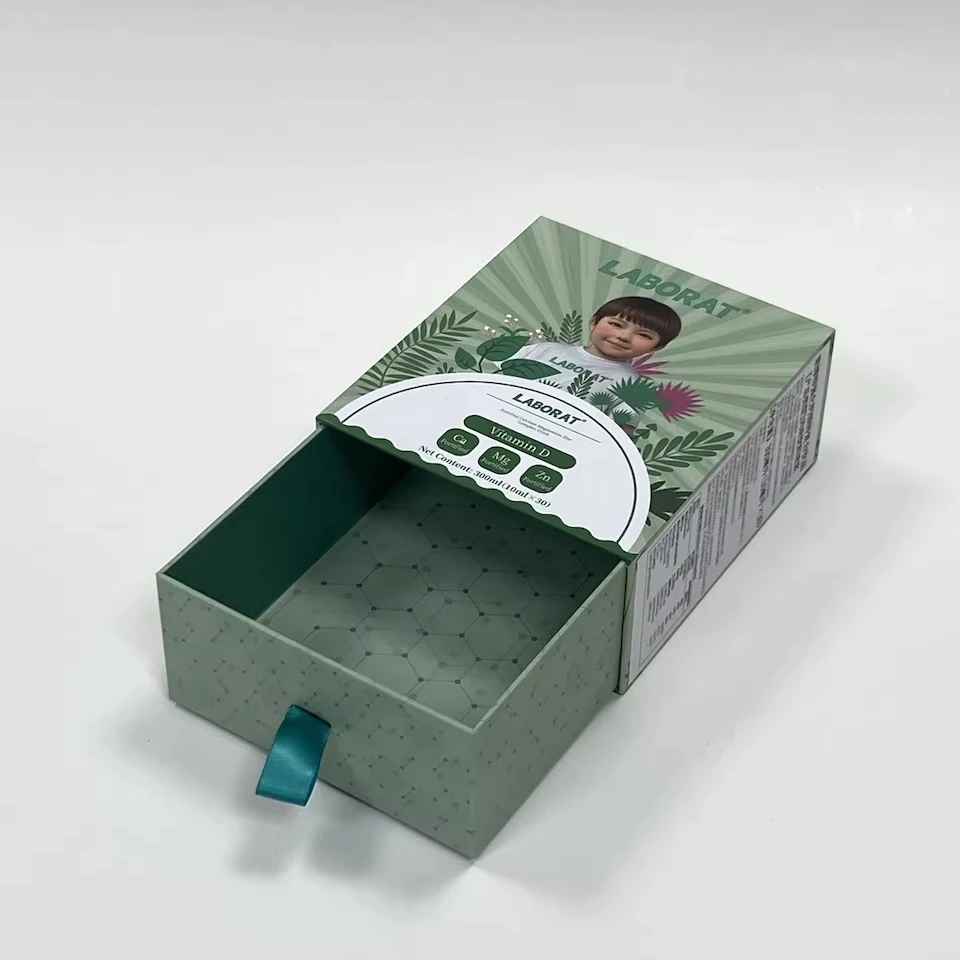 Luxury Custom Logo Printed Small Gift Drawer Box For Necklace Paper Box ...