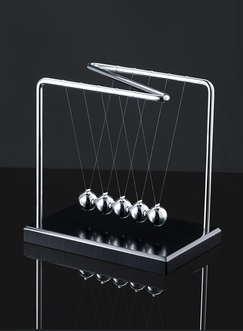 Large Newtons Cradle Pendulum With 7 Balls Physics Perpetual Motion ...