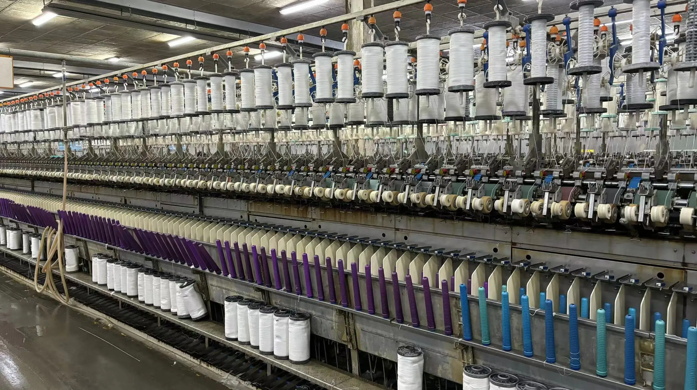 Seaweed Fiber Cotton Long Fiber Blend Raw White Yarn For Knitting And ...