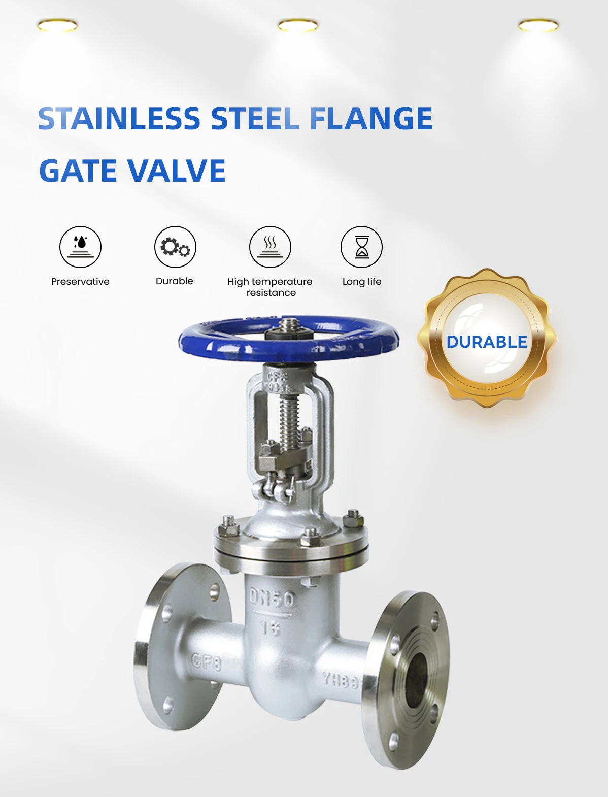 Manual Chemical Gate Valve 316 Stainless Steel Flange Z41w/h-16p/16r 304 Gate Valve For ...
