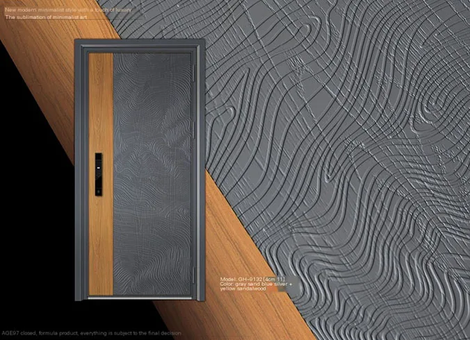 Luxury American Style Cast Aluminum Entrance Security Door