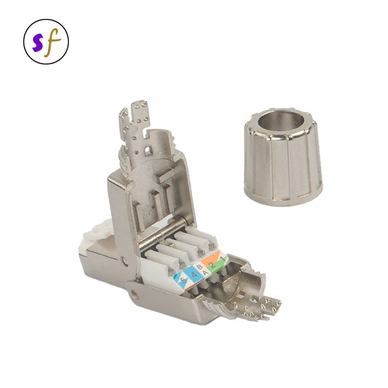RJ45 Cat6A Shielded Tool-free Connector With Screw| Alibaba.com