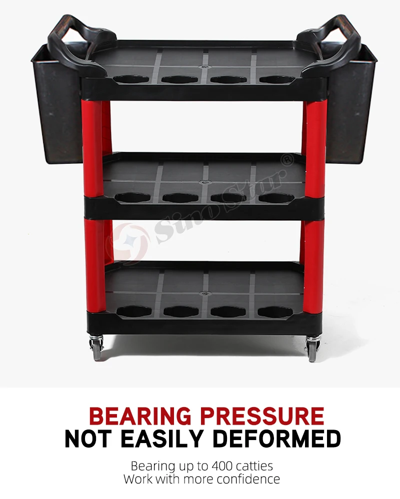 Hxa001 Best Quality Car Detailing Tool Multi-purpose Plastic Cart ...