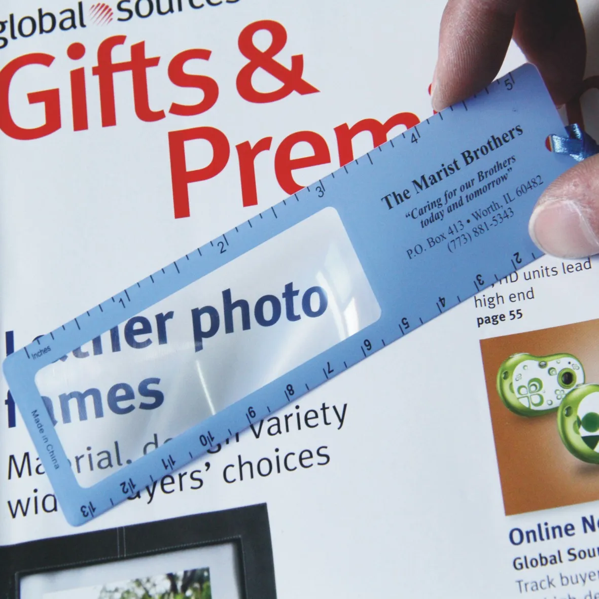 140*38mm Pvc Name With Ruler Hw801 3x Magnifier Card Brand New ...