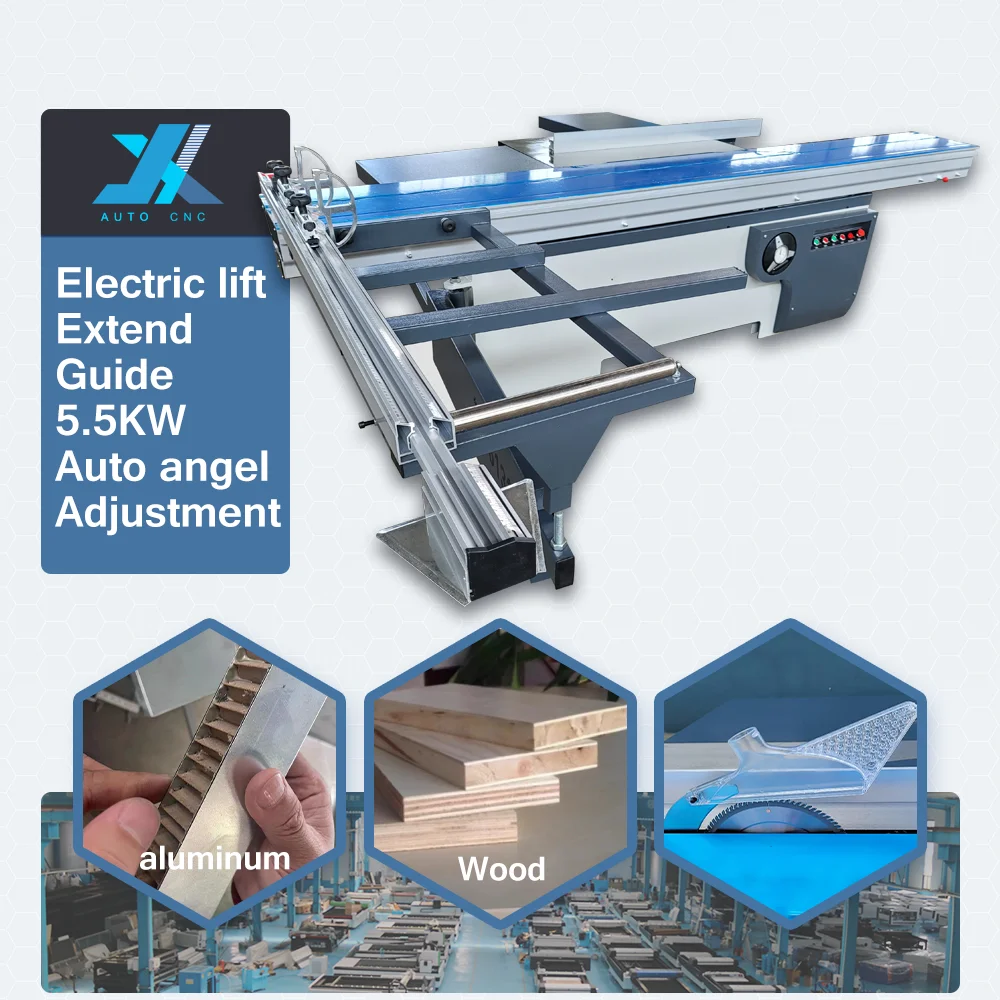 JX Automatic Sliding Table Panel Saw Wood Cutting Machine Woodworking ...