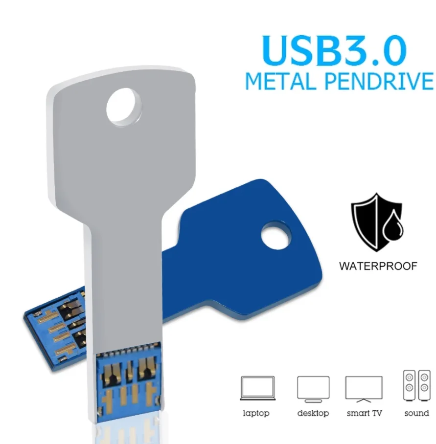 Super Thin Key Shape Usb Flash Drive 3.0 2gb 4gb Wholesale Flash Memory ...