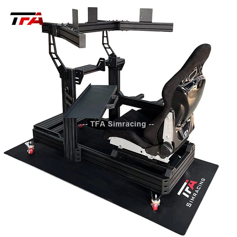 Aluminum Triple Monitor Stand for Gaming & Racing Simulators