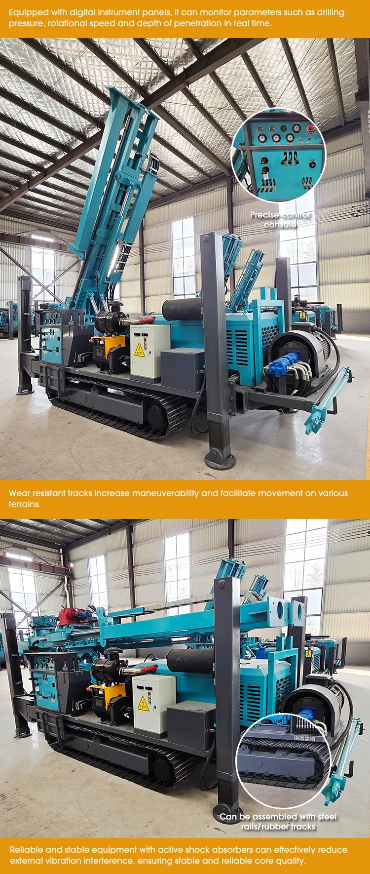 400 600 800 Meter Water Well Drilling Rig Customized Perforated Rig ...