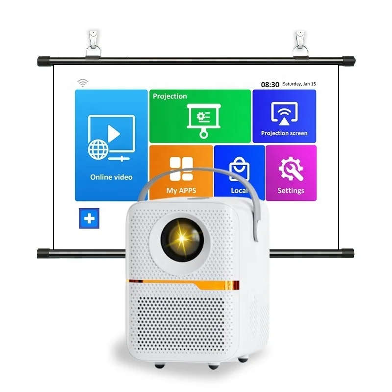 Excel Digital Hd Big Screen Mini 4k 120 Lm Video Projector 1080p 3D ...
