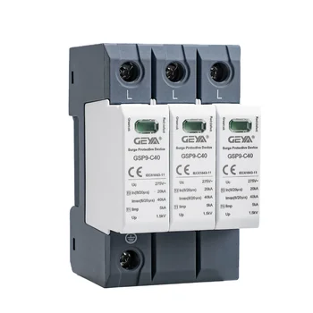 Geya Gsp9-c40-3p 40ka 3 Phase Surge Protection Device For Photovoltaic 40ka 1000v Dc Spd Price ...