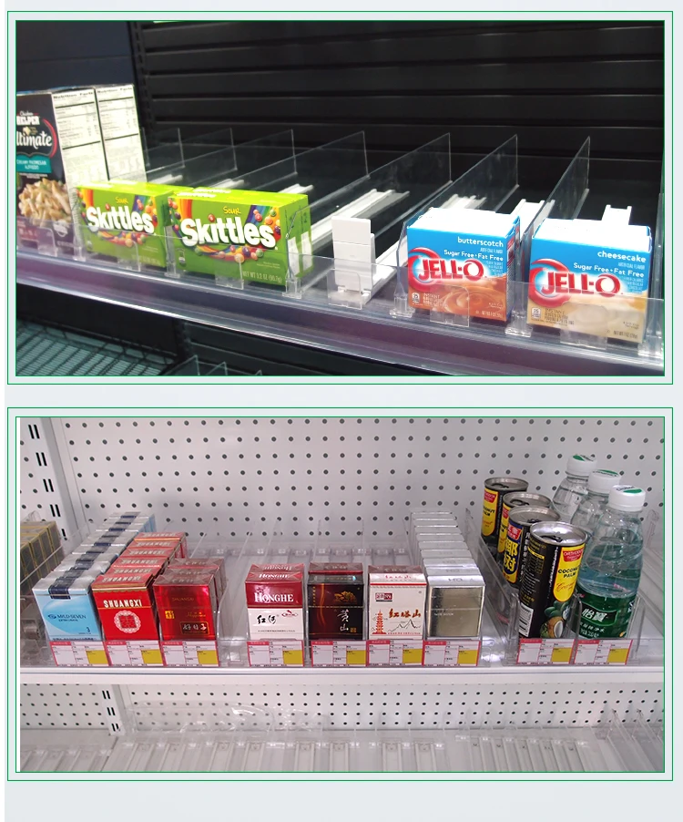 Durable Plastic Adjustable Retail Store Supermarket Bottle Canned Drink ...