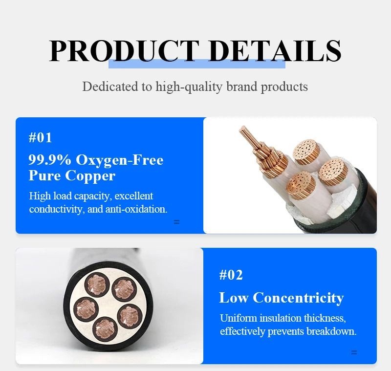 3 Core 4 Core 5 Core Power Cables - Durable & Efficient