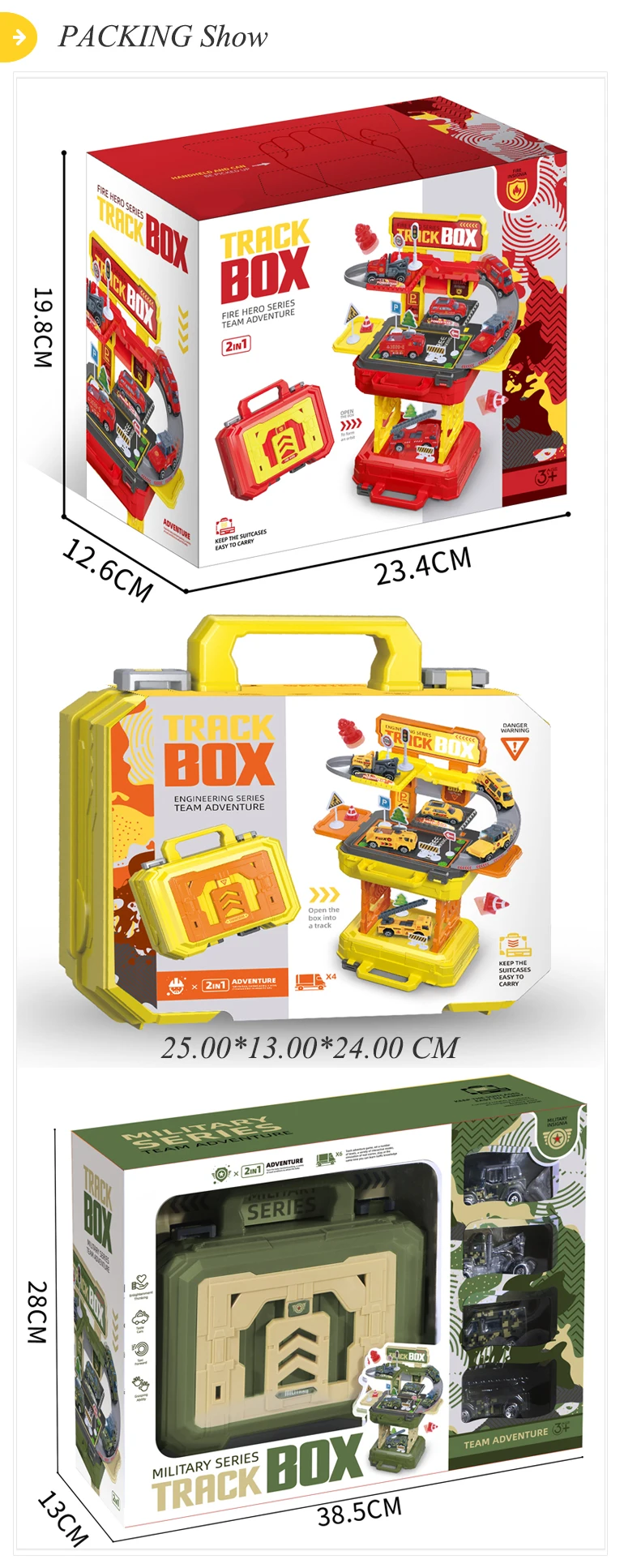 Box Play Set 2in1 Diy Adventure Track Car Toys Parking Kids - Buy Track ...