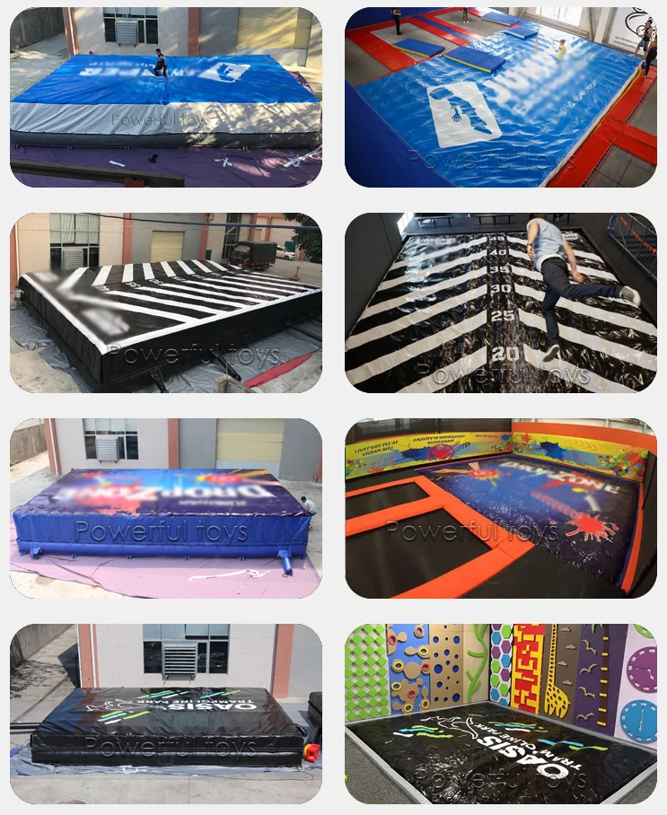Inflatable Foam Pit for Landing and Soft Airbag Cover for Trampoline ...