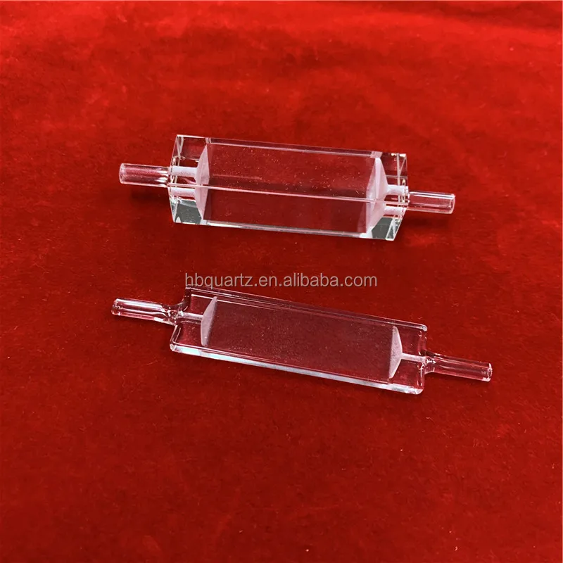 Clear Cuboid Borosilicate Quartz Cuvette Glass Flow Cell Atomic vapor ...