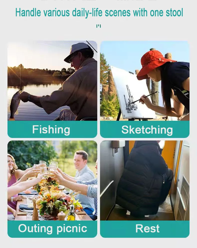 Outdoor Lounge Furniture Retractable Train Rest Portable Stool Folding ...