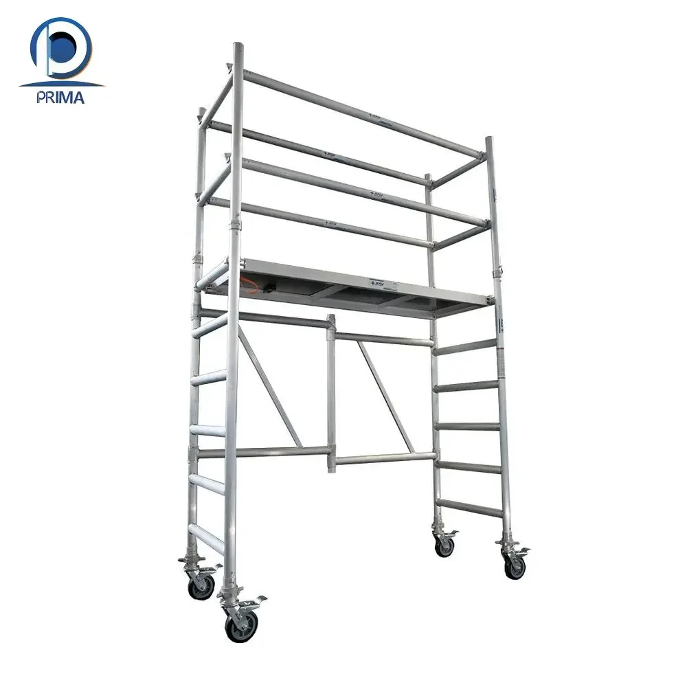 Prima Complete System Mobile Scaffold Tower Ladder Aluminium ...