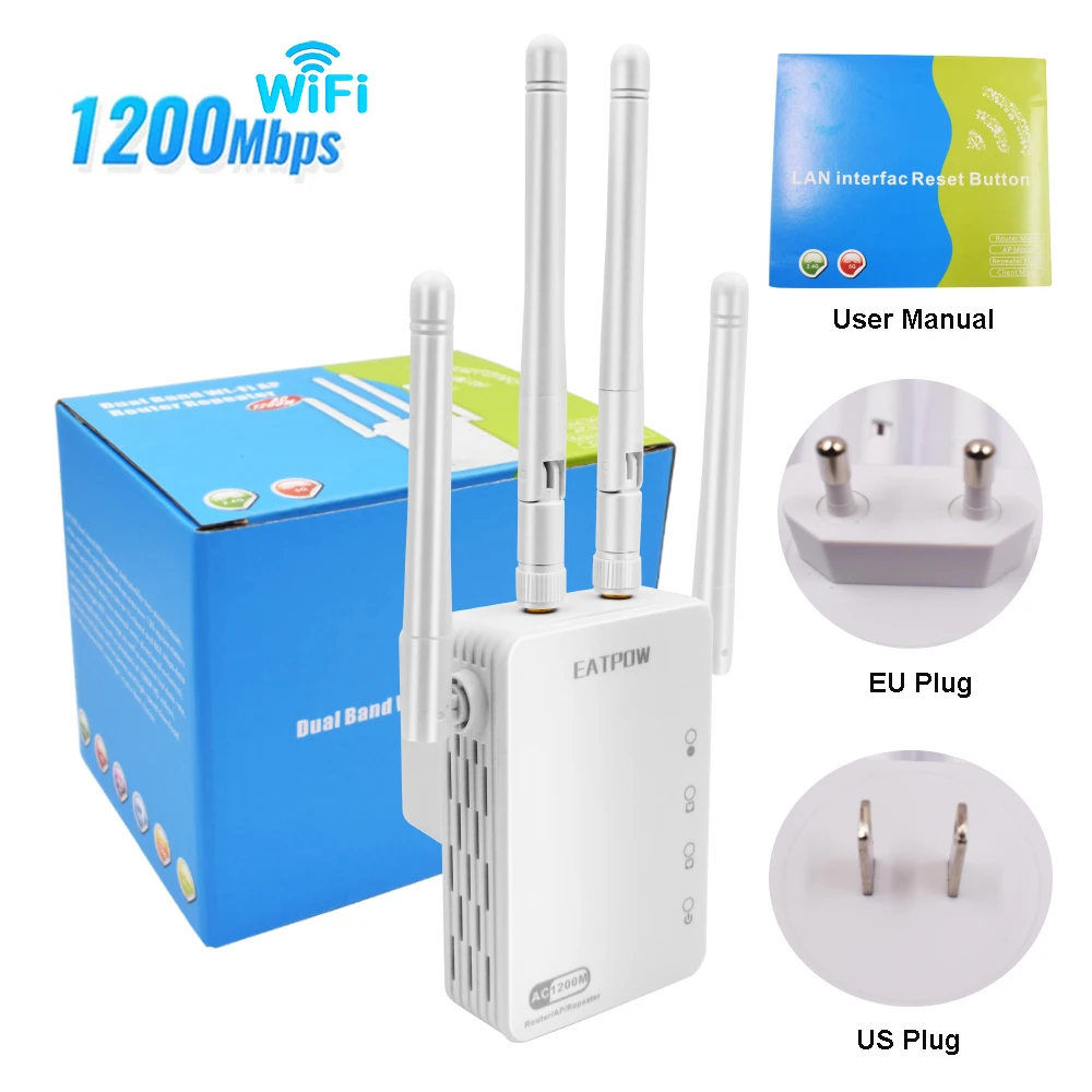 1200mbps Wifi Repeater - Dual Band Signal Extender